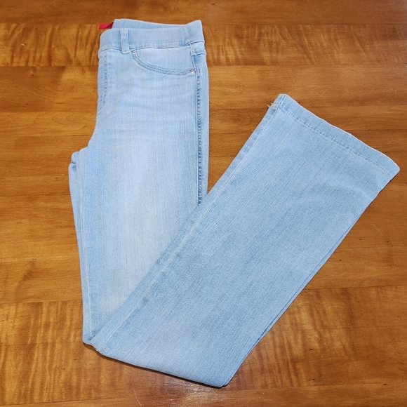 SPANX | Pants & Jumpsuits | Spanx Flare Jeans Small High Rise Pull On ...